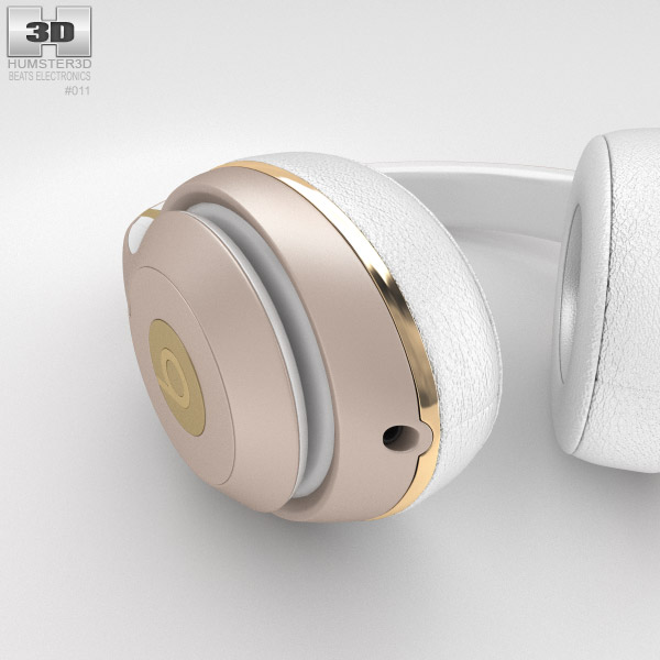 Beats by Dr. Dre Studio Over-Ear Headphones Champagne 3D model ...