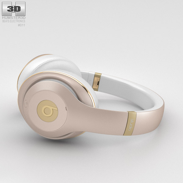 Beats by Dr. Dre Studio Over-Ear Headphones Champagne 3D model ...