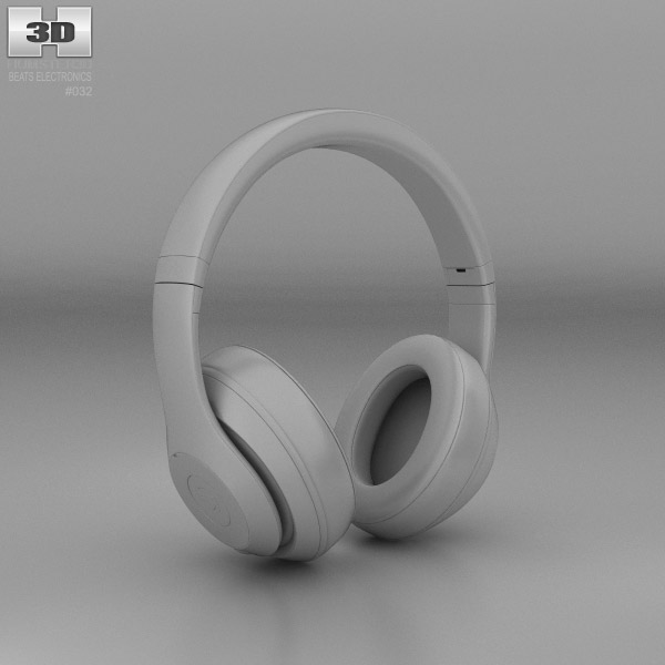 Beats by Dr. Dre Studio Wireless Over-Ear Blue 3D model - Download ...