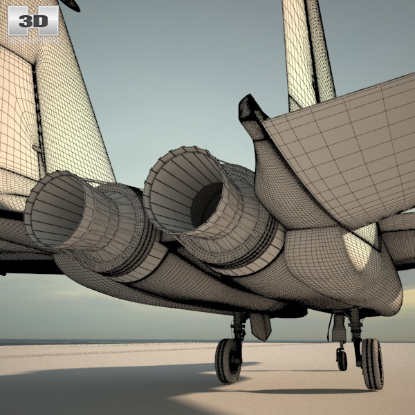 McDonnell Douglas F-15E Strike Eagle 3D 모델 - 다운로드 전투기 on 3DModels.org
