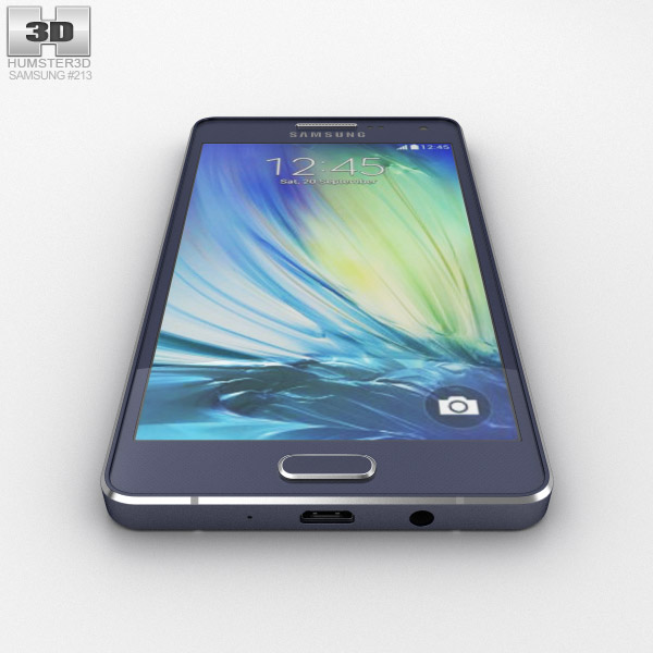 Samsung Galaxy Alpha A3 Midnight Black 3D model - Download Phones on ...