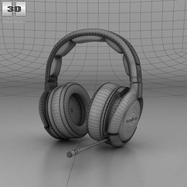 SteelSeries H-Wireless Gaming Headset 3D model - Download Audio Devices ...