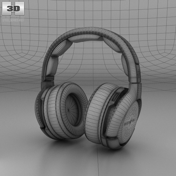 SteelSeries H-Wireless Gaming Headset 3D model - Download Audio Devices ...