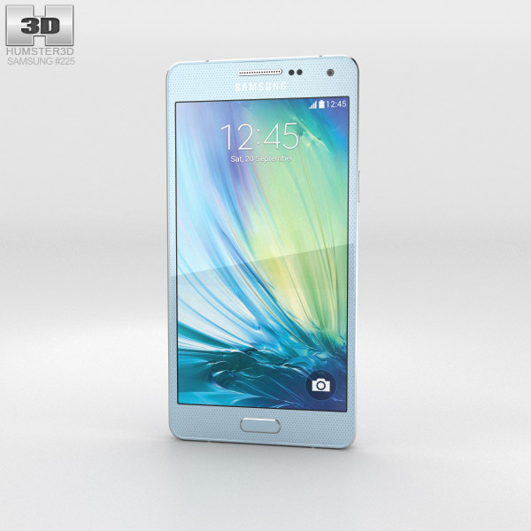 Samsung Galaxy A5 Light Blue 3D model - Download Phones on 3DModels.org