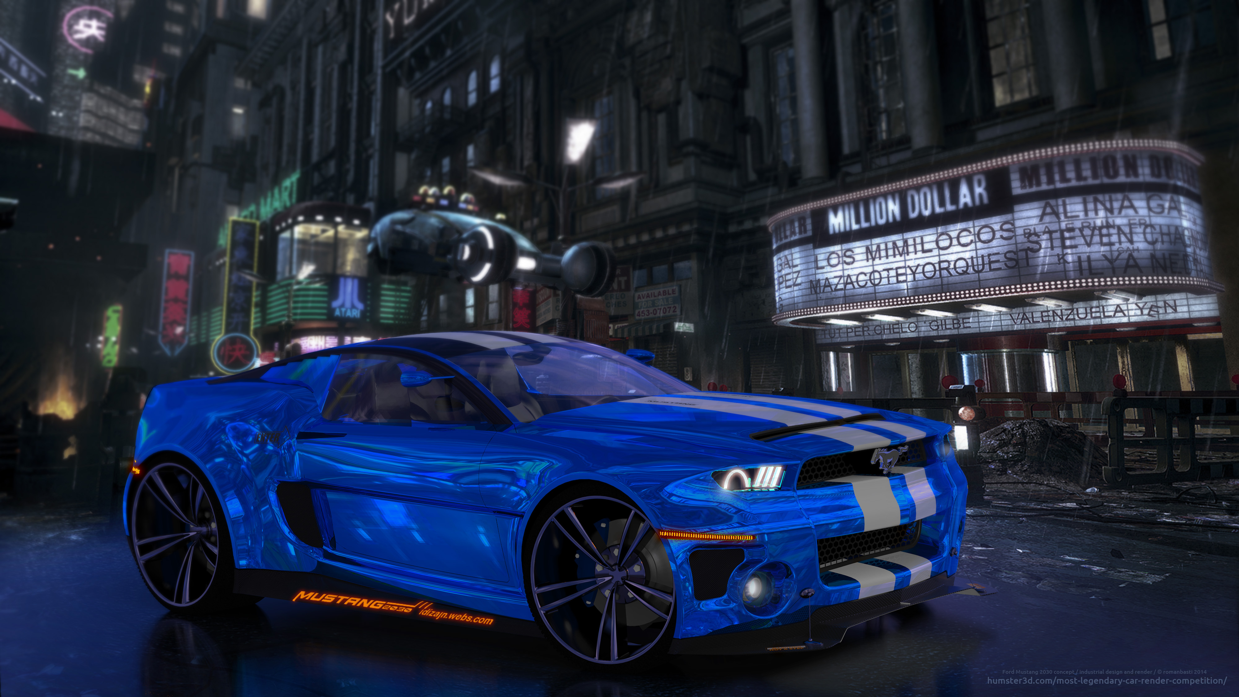 Ford Mustang 2030 Concept - 3d artist Roman Basti - 3DModels.org