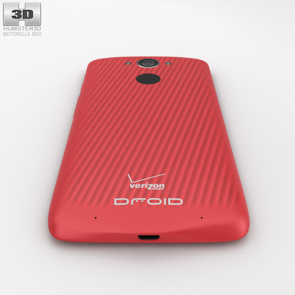 Motorola Droid Turbo Metallic Red 3D model - Download Phones on ...