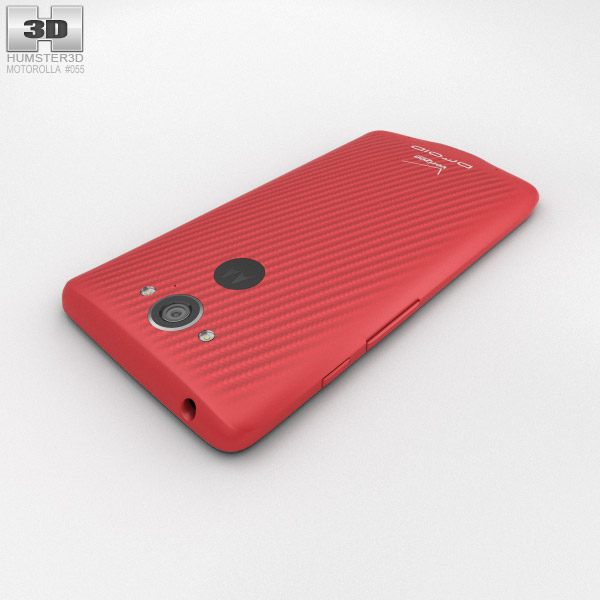 Motorola Droid Turbo Metallic Red 3D model - Download Phones on ...