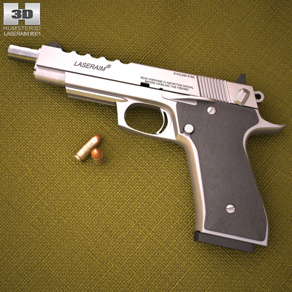 Pistola LaserAim Arms Deluxe 45 Auto Modelo 3D - Descargar Pistola on ...