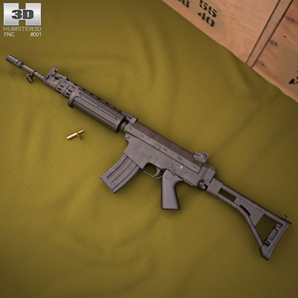 FN FNC REM Sporter 3D model - Download Assault rifle on 3DModels.org