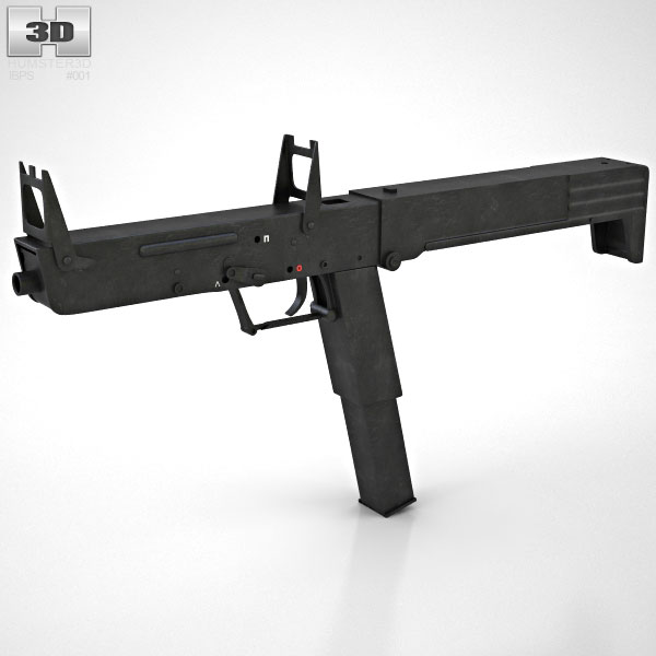 PP-90M 3D model - Download Submachine Gun on 3DModels.org