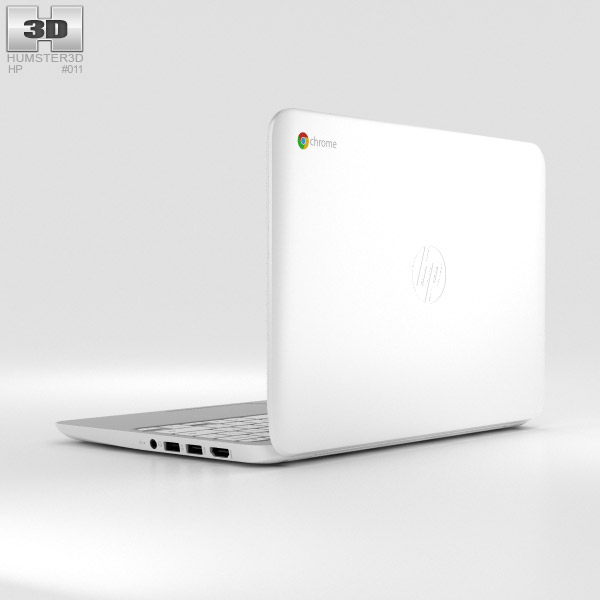 HP Chromebook 11 G3 Snow White 3D model - Download Laptop on 3DModels.org