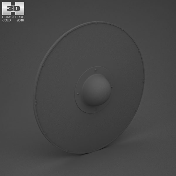 Римский щит Парма 3D модель - Скачать Bladed Weapon на 3DModels.org