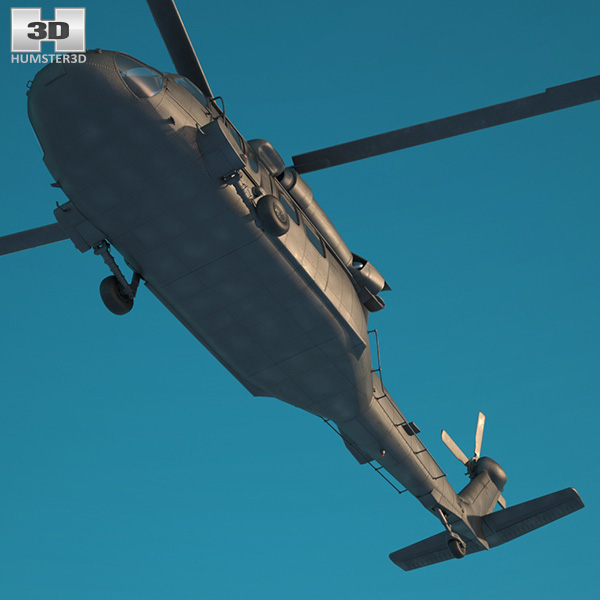 Sikorsky UH-60 Black Hawk 3D model - Download Helicopter on 3DModels.org