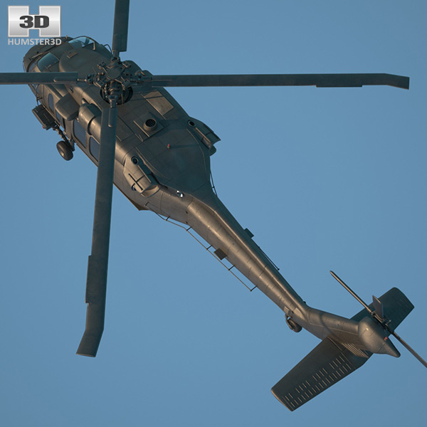 Sikorsky UH-60 Black Hawk 3D model - Download Helicopter on 3DModels.org
