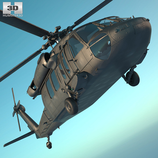Sikorsky UH-60 Black Hawk 3D model - Download Helicopter on 3DModels.org