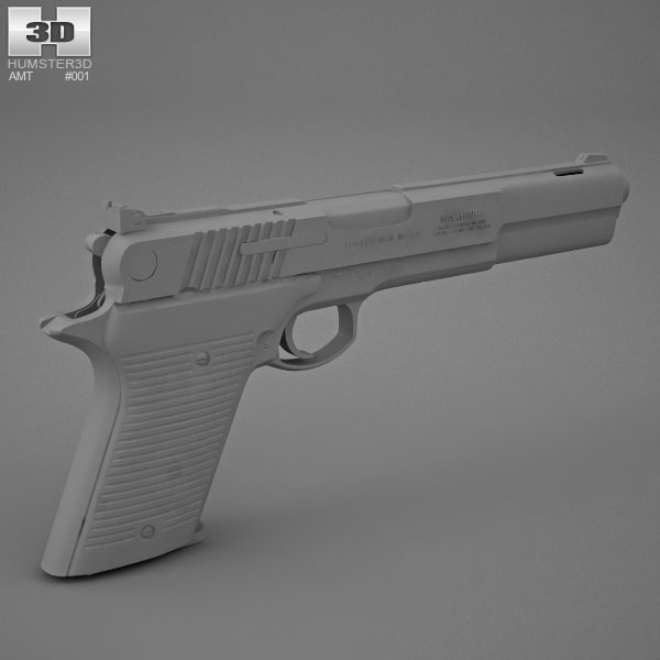 AMT AutoMag V 3D model - Download Pistol on 3DModels.org