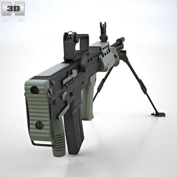 SA80 A2 LSW 3Dモデル - ダウンロード マシンガン on 3DModels.org