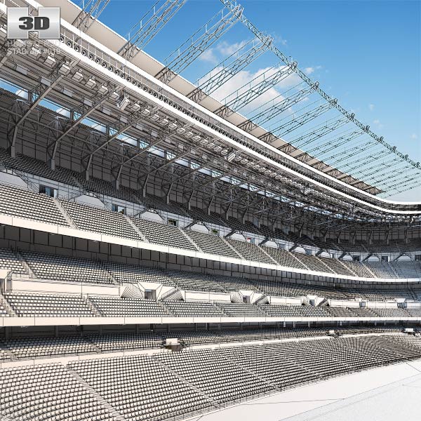 Santiago Bernabeu Stadium 3D model - Download Stadium on 3DModels.org
