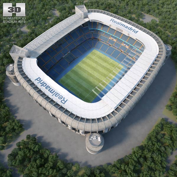 Santiago Bernabeu Stadium 3D model - Download Stadium on 3DModels.org