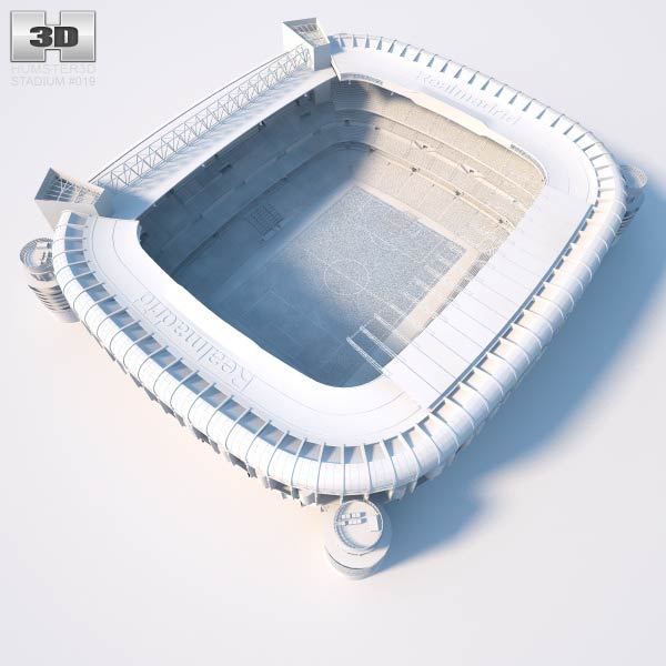 Santiago Bernabeu Stadium 3D model - Download Stadium on 3DModels.org