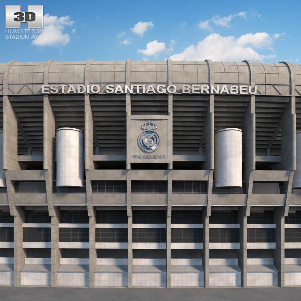 Santiago Bernabeu Stadium 3D model - Download Stadium on 3DModels.org