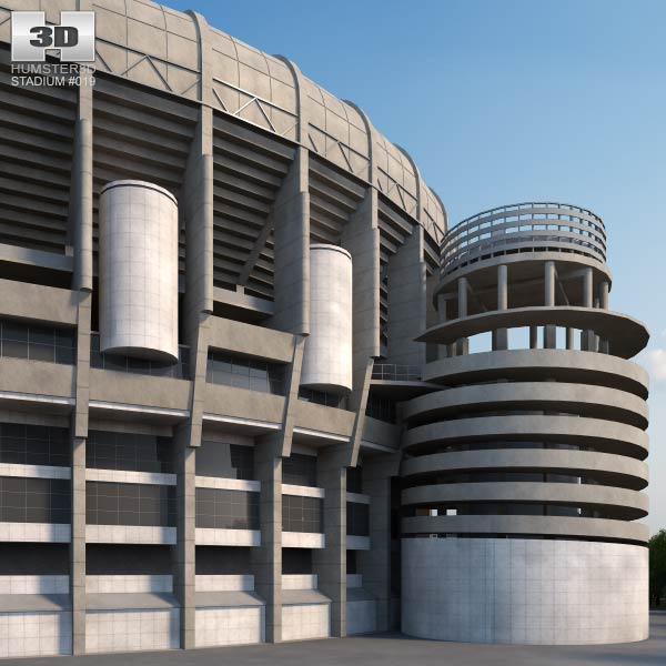 Santiago Bernabeu Stadium 3D model - Download Stadium on 3DModels.org
