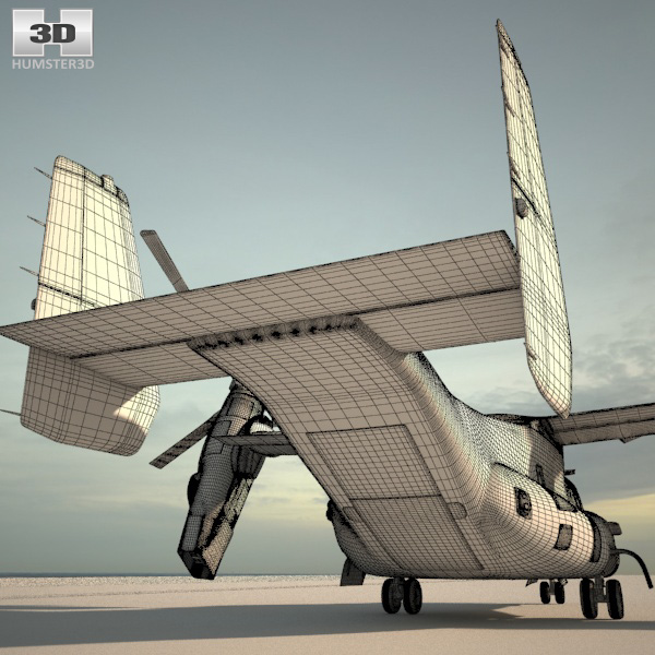 Bell Boeing V-22 Osprey 3D model - Download Transport on 3DModels.org