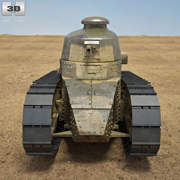 Renault FT-17 3D model - Download Tank on 3DModels.org
