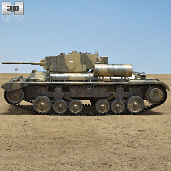 Valentine Infantry Tank Mk III 3D model - Download Tank on 3DModels.org