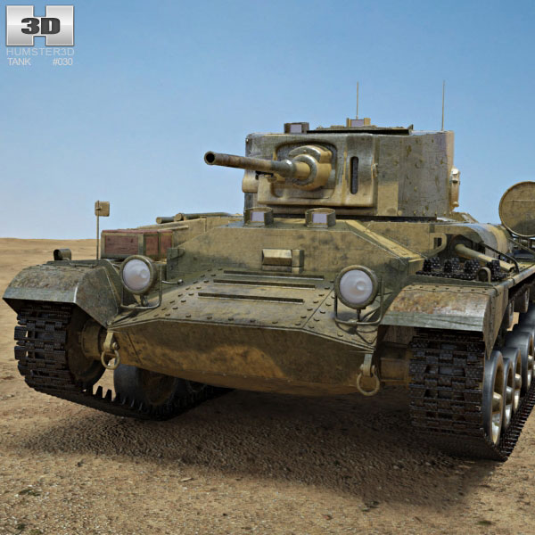 Valentine Infantry Tank Mk III 3D model - Download Tank on 3DModels.org