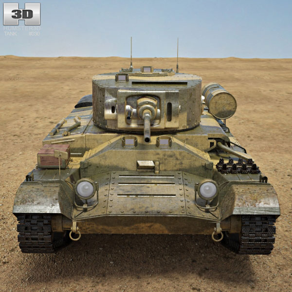 Valentine Infantry Tank Mk III 3D model - Download Tank on 3DModels.org
