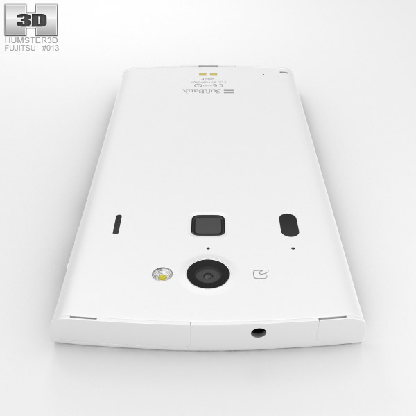Fujitsu Arrows A 202F White 3D model - Download Phones on 3DModels.org