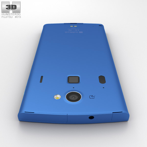 Fujitsu Arrows A 202F Blue 3D model - Download Phones on 3DModels.org