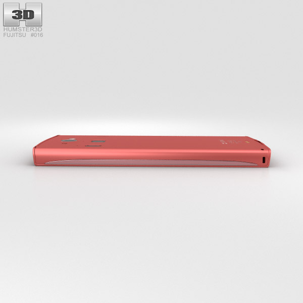 Fujitsu Arrows A 202F Pink 3D model - Download Phones on 3DModels.org