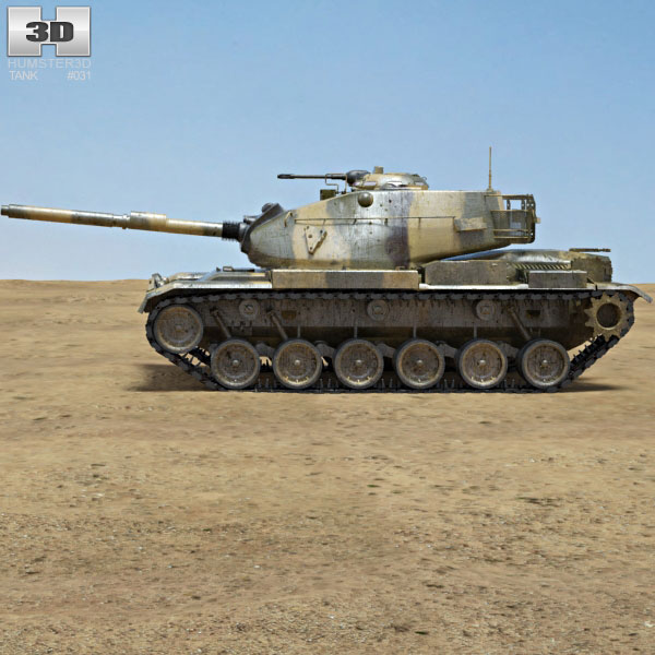 M60 Patton 3D model - Download Tank on 3DModels.org