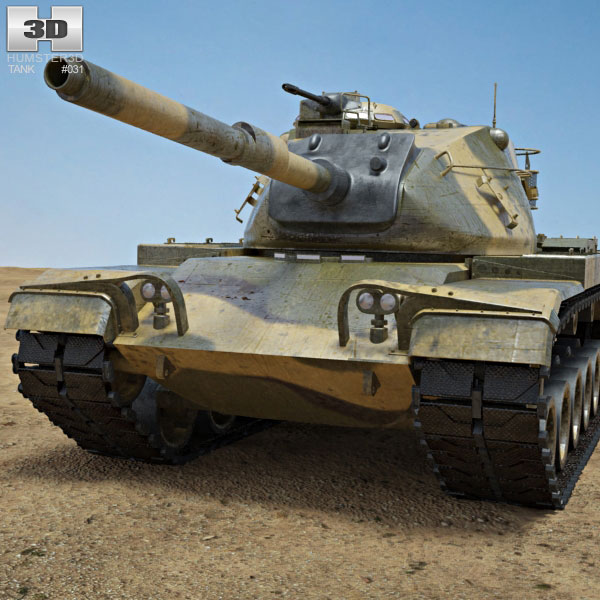 M60 Patton 3D model - Download Tank on 3DModels.org