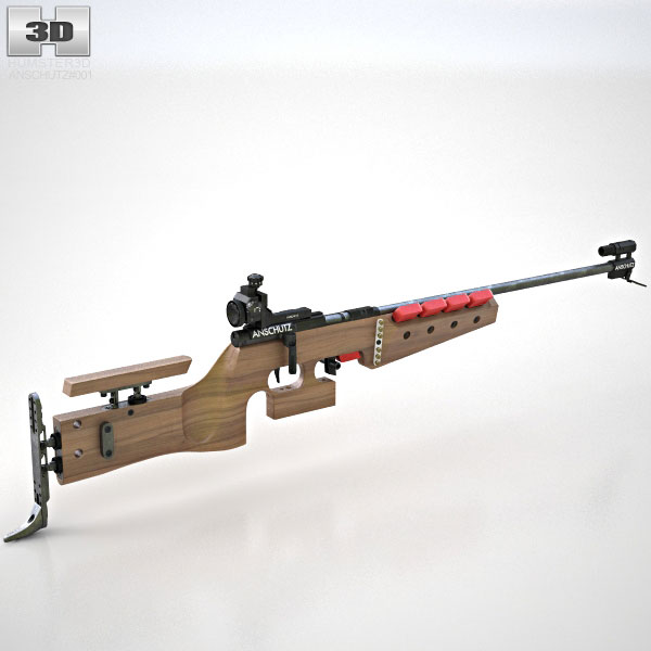 1827F ANSCHUTZ Biathlon rifle 3D model - Download Sports Equipment on ...
