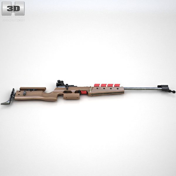 1827F ANSCHUTZ Biathlon rifle 3D model - Download Sports Equipment on ...