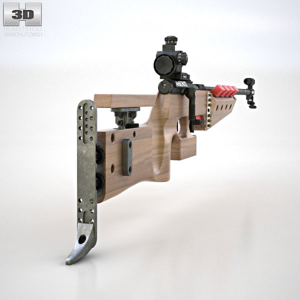 1827F ANSCHUTZ Biathlon rifle 3D model - Download Sports Equipment on ...