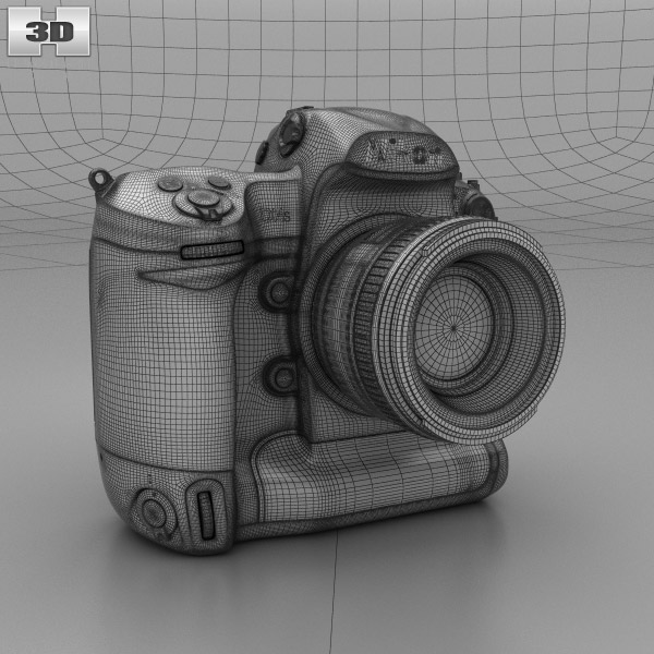 Nikon D3S 3D model - Download Photo camera on 3DModels.org