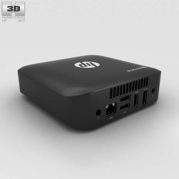 HP Chromebox Black 3D model - Download Desktop Computer on 3DModels.org