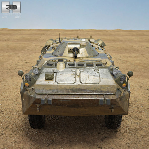 BTR-80 3D model - Download Fighting Vehicle on 3DModels.org