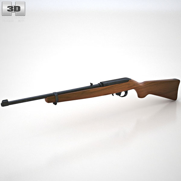 Ruger 10/22 3D model - Download Rifle on 3DModels.org