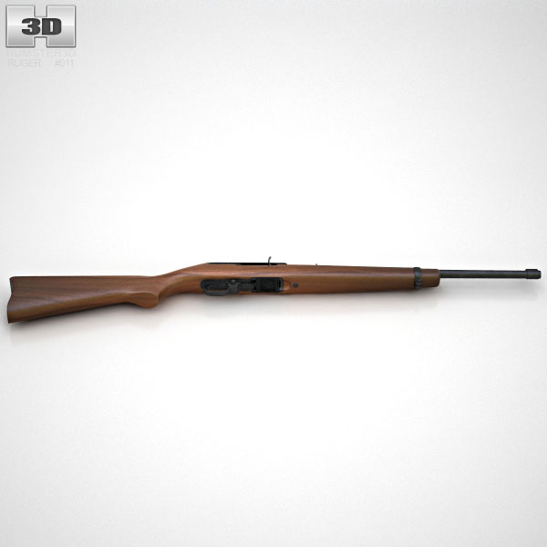 Ruger 10/22 3D model - Download Rifle on 3DModels.org