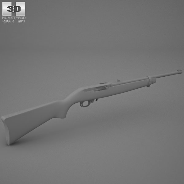 Ruger 10/22 3D model - Download Rifle on 3DModels.org