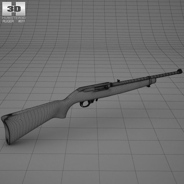 Ruger 10/22 3D model - Download Rifle on 3DModels.org