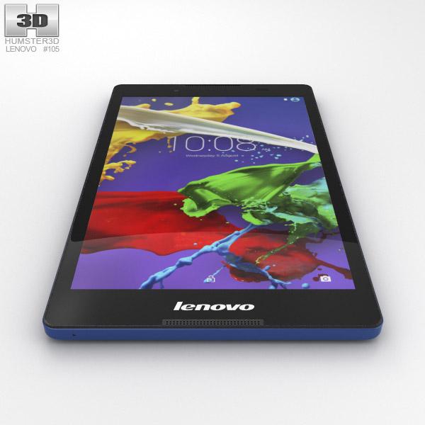 Lenovo Tab 2 A8 Midnight Blue 3D model - Download Tablet on 3DModels.org