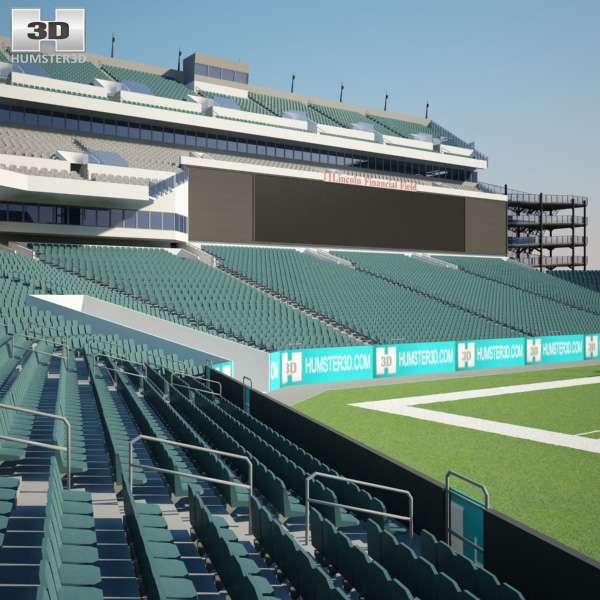 Lincoln Financial Field 3D model - Download Stadium on 3DModels.org