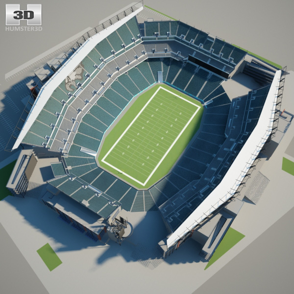Lincoln Financial Field 3D model - Download Stadium on 3DModels.org