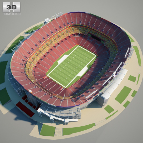 FedExField 3D model - Download Stadium on 3DModels.org